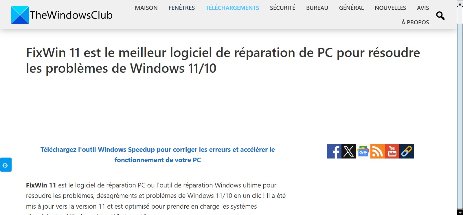 Quel est cet outil gratuit permettant la réparation intégrale de Windows 10/11